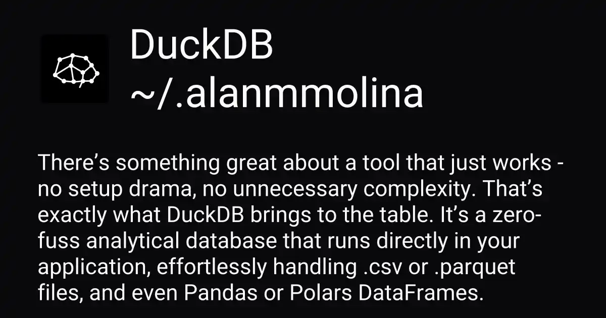 Duckdb ~ Alanmmolina